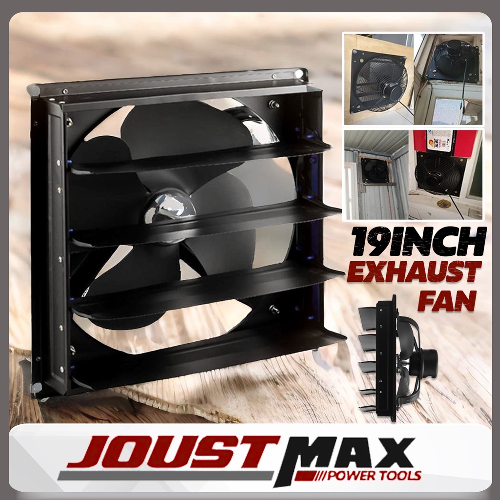 19 Inch Heavy Duty GANABA Kitchen Louvered Square Air Ventilation Fan ...