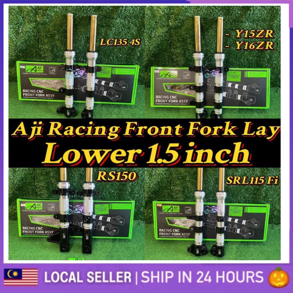 GOLD Front Fork AJI RACING CNC LAY LC135 4S NVX Y15ZR Y15 Y16 RS150 ...