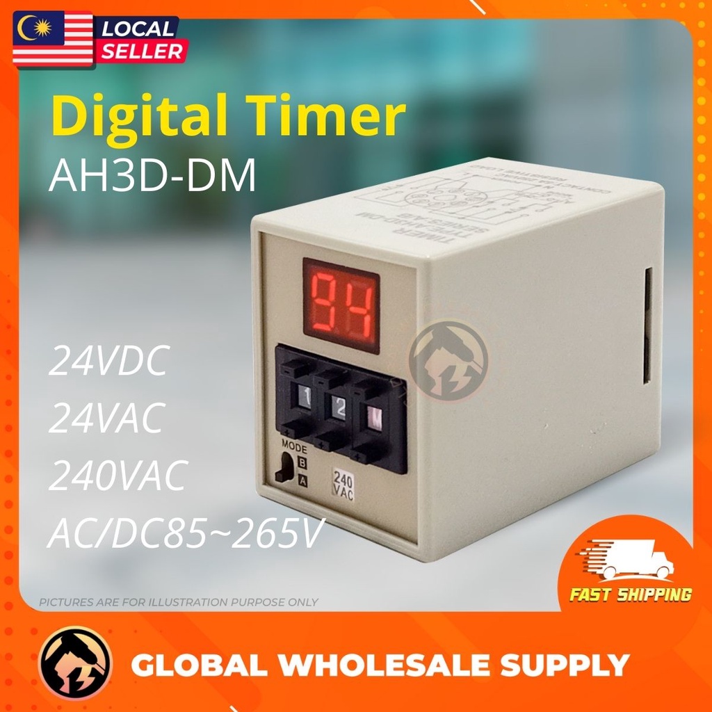 Digital Timer AH3D-DM Stable Performance AH3-DM Dual Mode Timer Digital Control Timer Timer ...