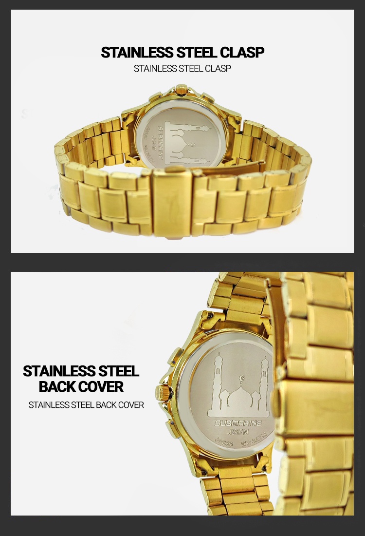 SUBMARINE Watch Digital Watch Muslim Qibla Watch for Men Buruj Watch ...