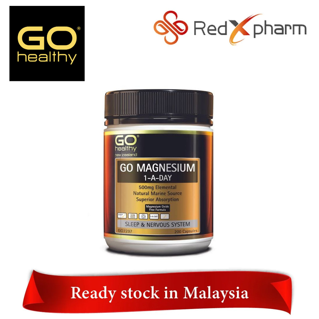 Go Healthy Magnesium 1-A-Day 200 Caps (Ready Stock) | Shopee Malaysia