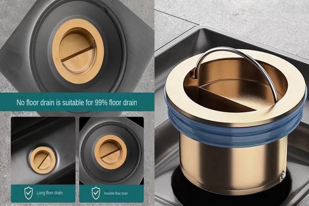 shopeestore| Automatic Drain Core Easy Installation Floor Drain Fast ...