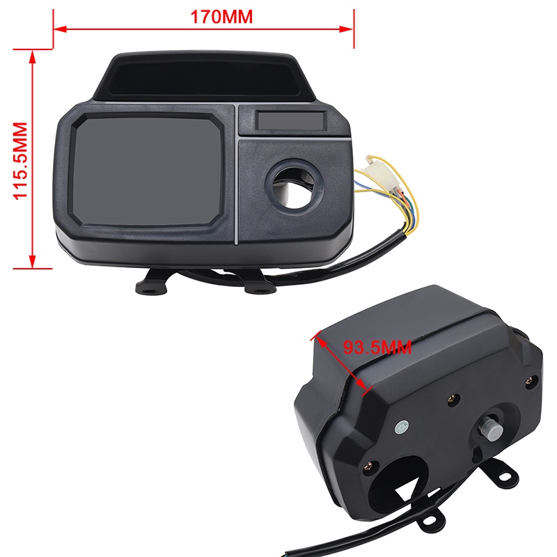 Motorcycle Speedometer RPM 100cc AX 100 Digital Motorcycle Speedometer ...