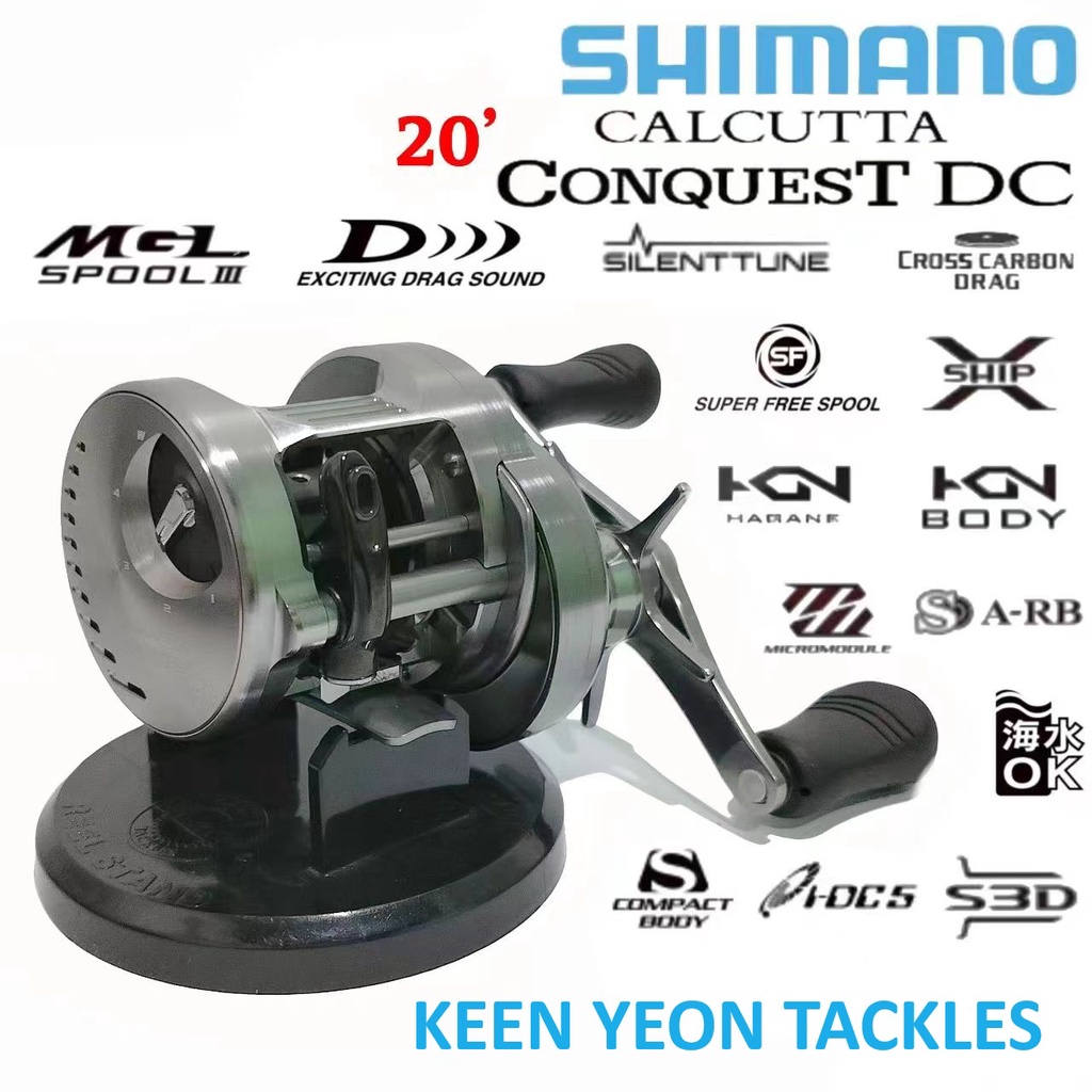 19' & 20' SHIMANO CALCUTTA CONQUEST DC BAITCASTING (BC) REEL | Shopee ...
