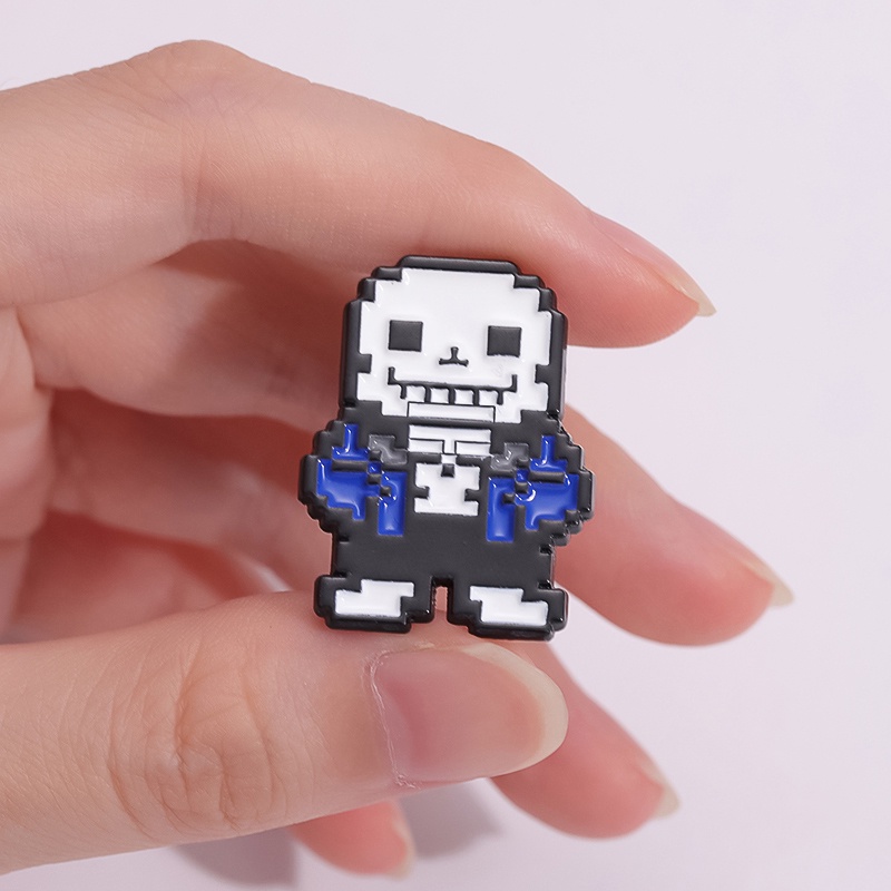 Undertale Game Series Enamel Pin Sans Cosplay Cartoon Backpack Badge ...