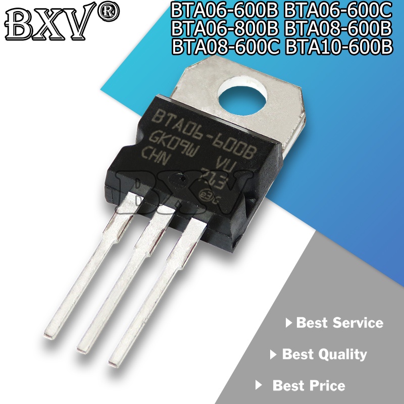 10pcs/lot BTA06-600B BTA06-600C BTA06-800B BTA08-600B BTA08-600C BTA10-600B TO-220 BTA06 600 ...