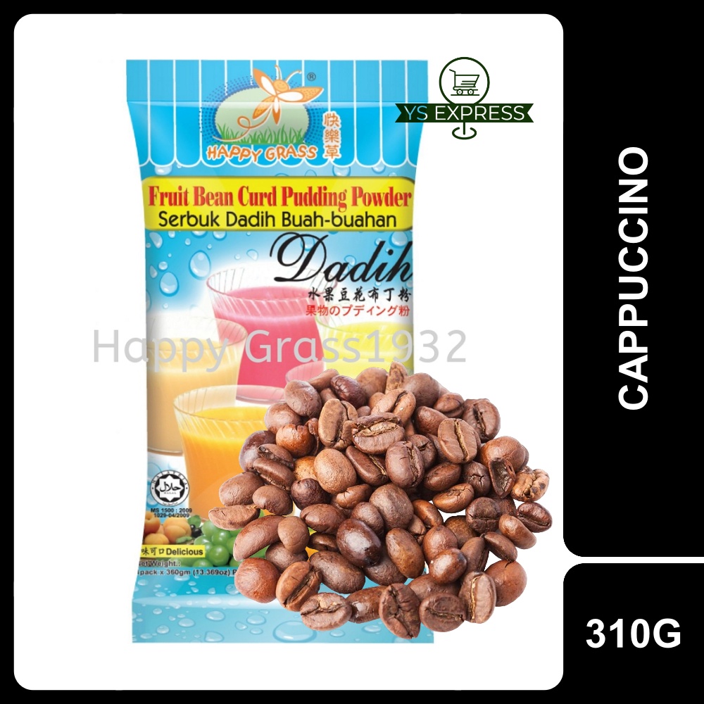 HAPPY GRASS Fruit Bean Curd Pudding Powder - Cappuccino 310G - Serbuk ...