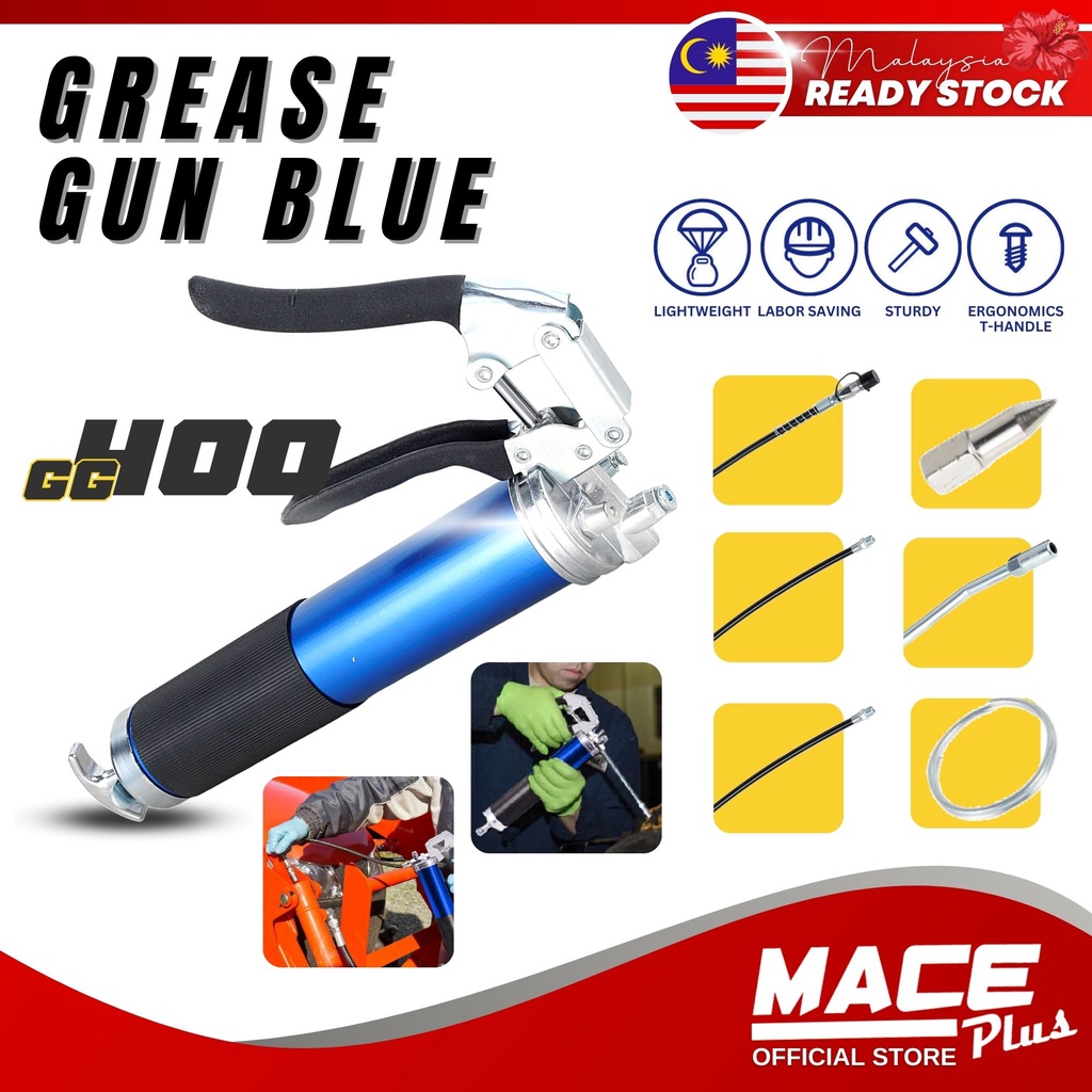 CG-400 Grease Gun Pistol Grip Blue Air Compressor Cartridge Pump ...