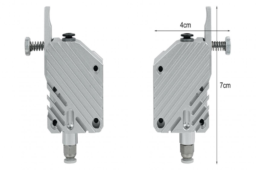 COOD Left Hand Extruder Remote Extruder Upgraded Dual Gear Metal Extruder for Ender 3/5 Cr10s ...