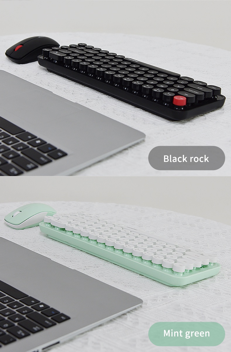 MOFII I Bean Wireless Keyboard Mouse Combo Set PC Laptop Office table ...
