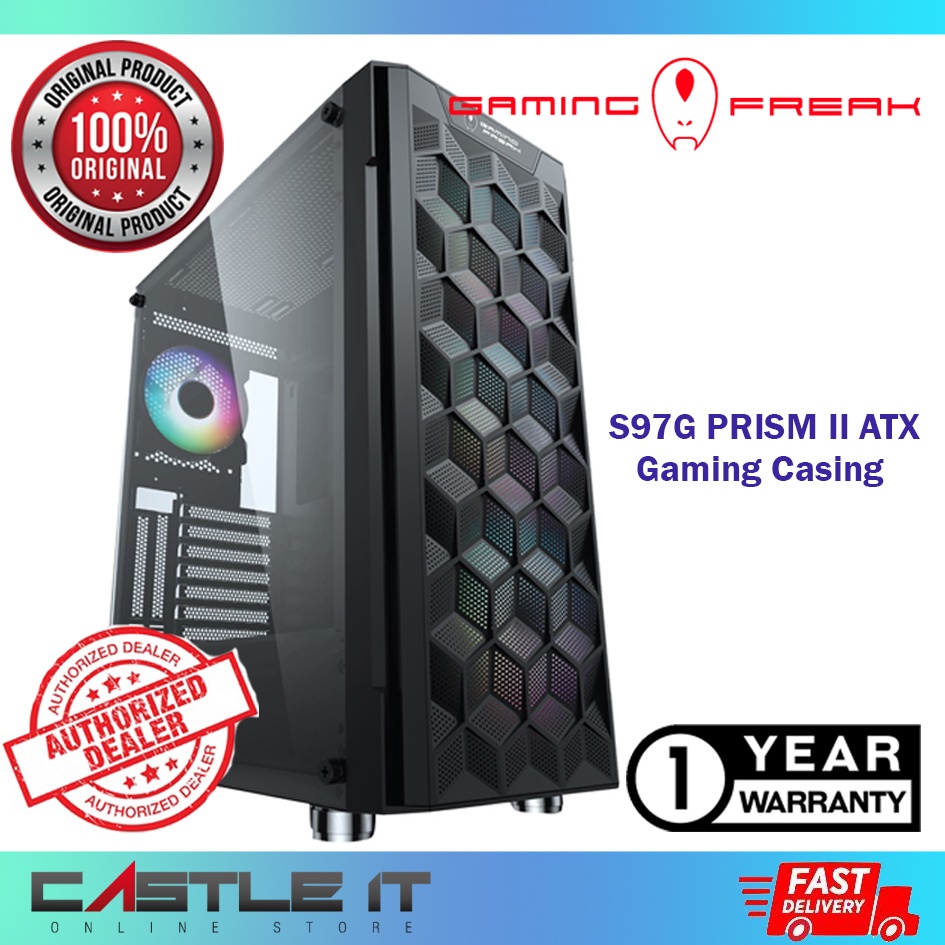 Gaming Freak S97G PRISM II 2 ATX Premium Middle Tower Casing Mid Case ...