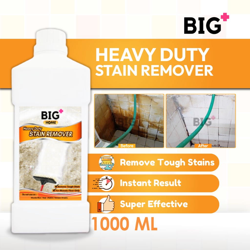 BIG+ Heavy Duty Stain Remover (1000ml) Tile Cleaner Mosaic Toilet ...