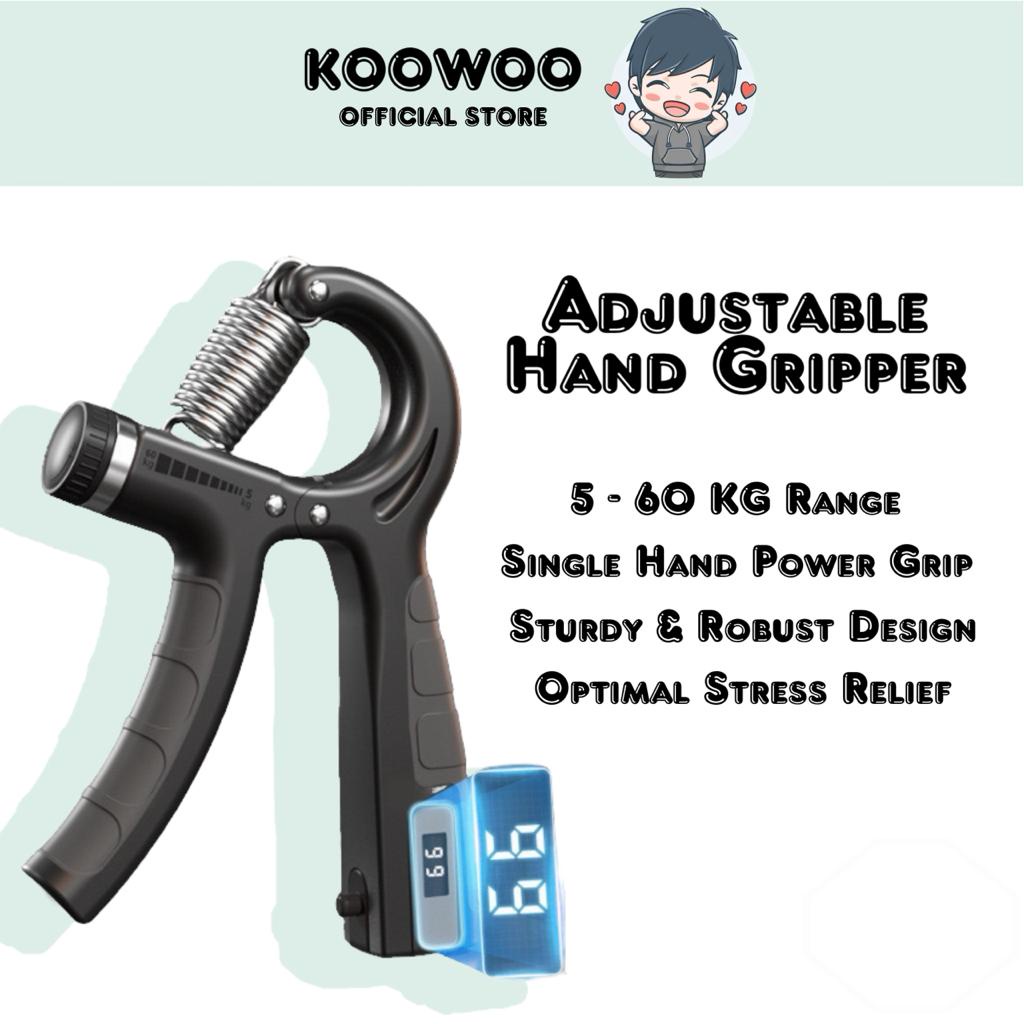 🔥🇲🇾 KOOWOO 🇲🇾🔥5kg-60kg Adjustable Hand Grip Gripper Fitness Hand Grip ...