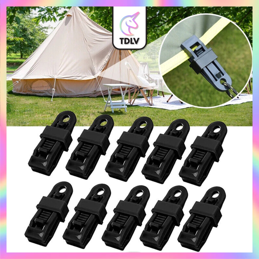 TDLV 1PCS Heavy Duty Tarp Clips Awning Clamps Set Lock Grip Camping ...