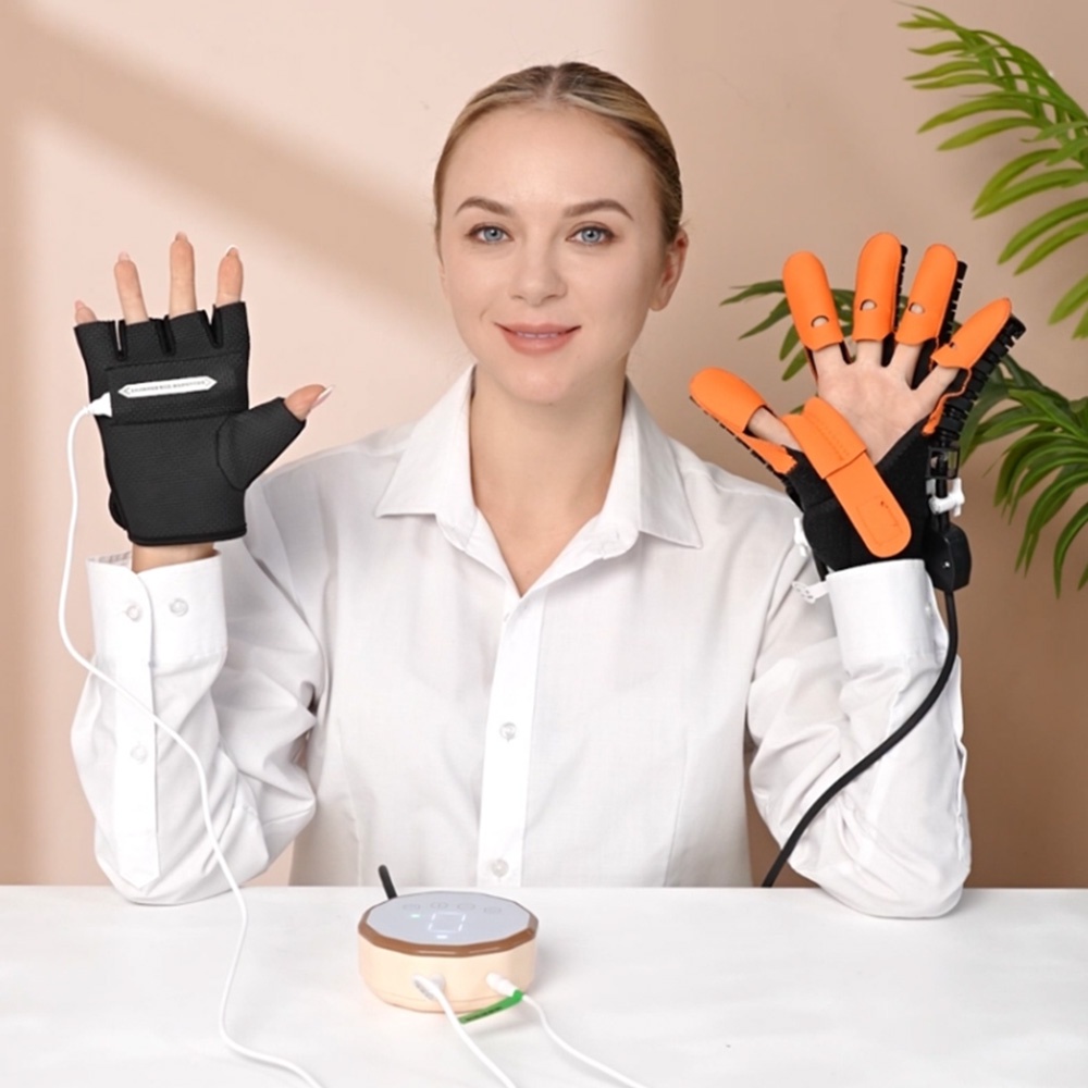 Electric Hand Rehabilitation Robot Gloves Finger Training Glove Hand ...