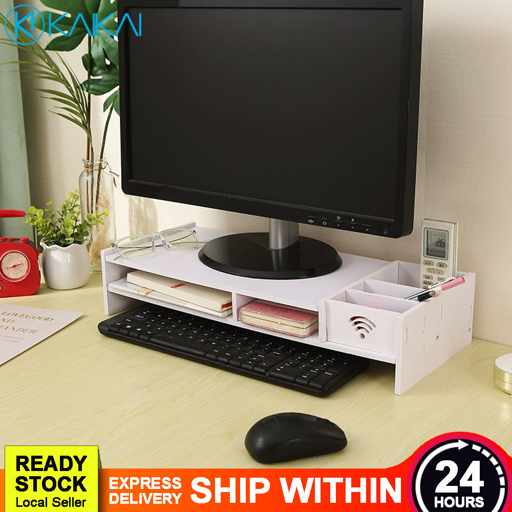 🔥 WORKPLACE HELPER 🔥 Computer Monitor Screen Stand Riser Keyboard Rack ...