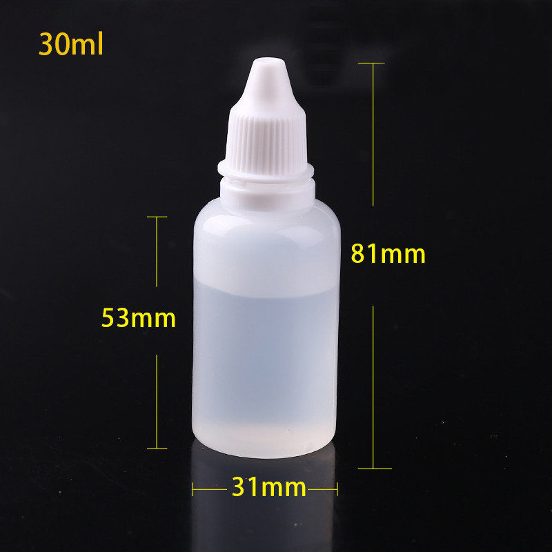 100PCS Eye Drop Bottles Empty Eyedrops Vial with Lid Plastic Dropper ...