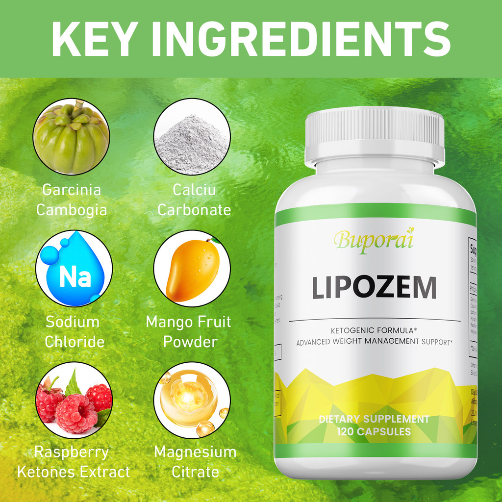 Buporai Lipozem Capsules LipoZem Advanced Formula Pills 30/60/120count ...