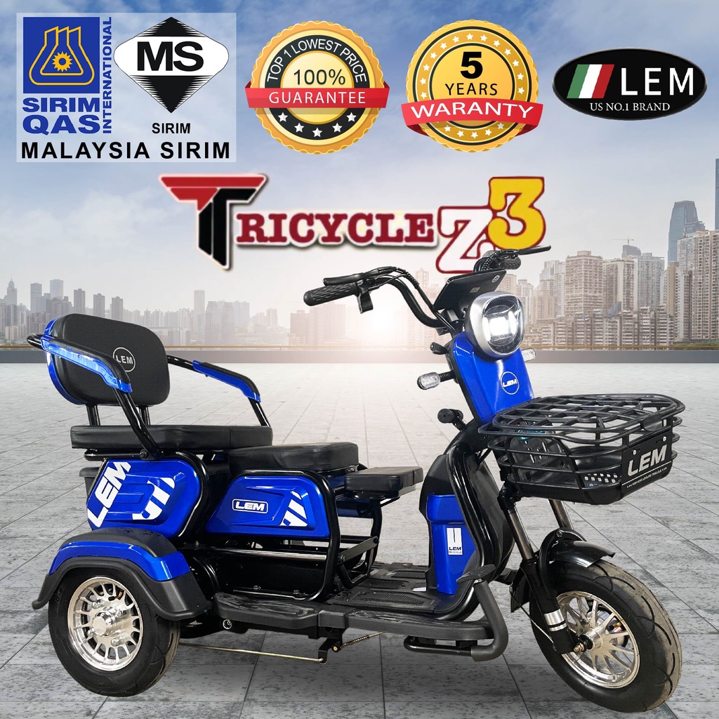 ★LEM★ tricycle 3 seats 1300w 1800w electric scooter 3 wheels brand new ...