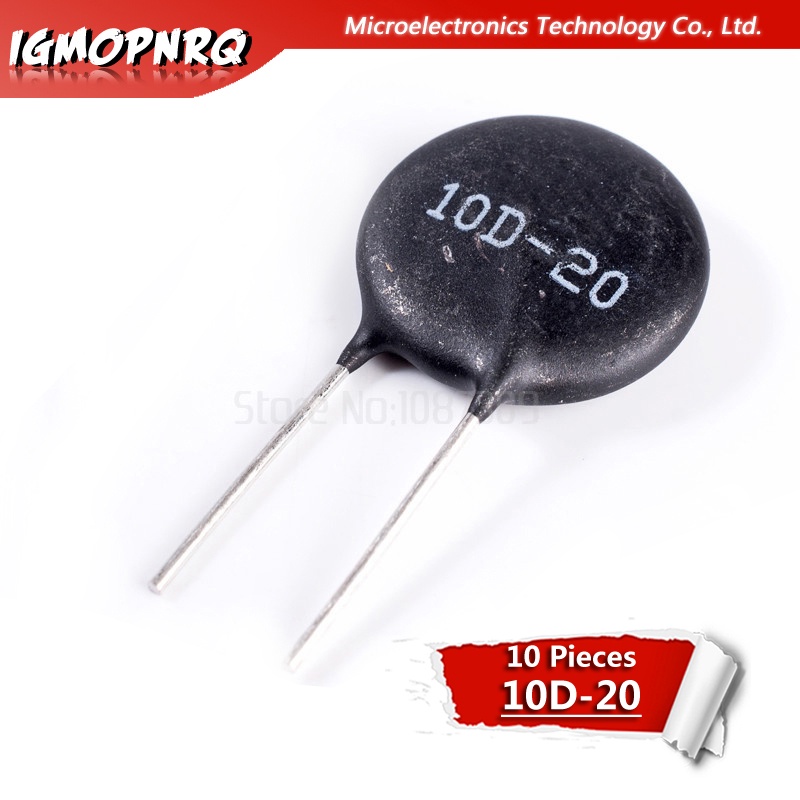 10pcs NTC Thermistor Resistor NTC 10D-20 Thermal Resistor new | Shopee Malaysia