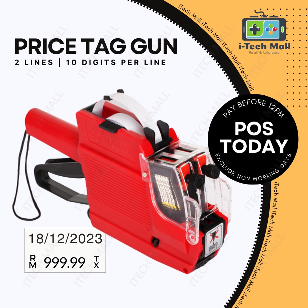 Price Tag Gun Tanda Harga Barang Price Labeller Machine Mesin Penanda ...