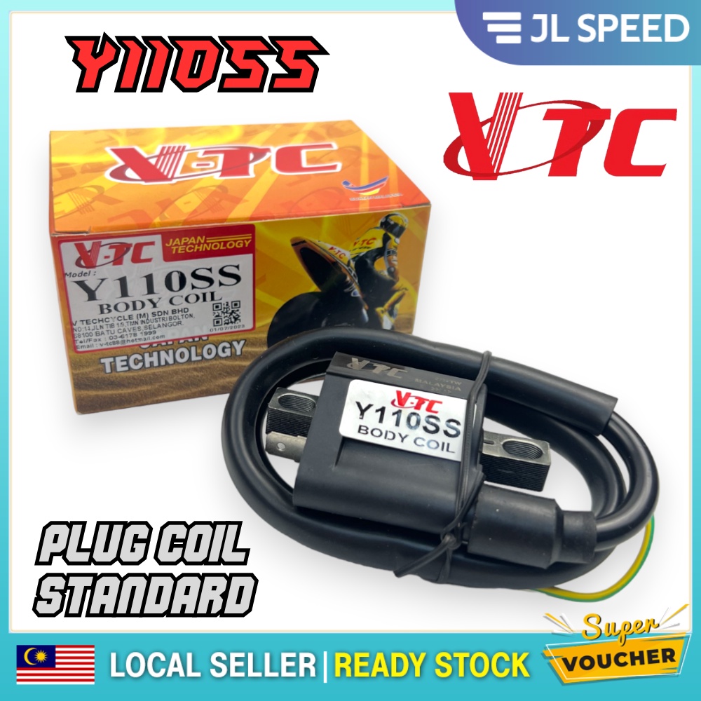 YAMAHA Y110SS Y110 SS 110 IGNITION COIL BODY COIL KOIL STANDARD PLUG ...
