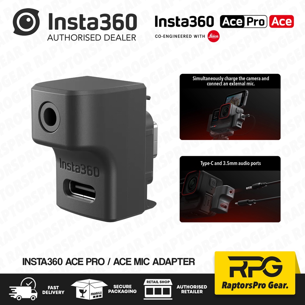 Insta360 Ace/Ace Pro/Ace Pro 2 Mic Adapter | Shopee Malaysia