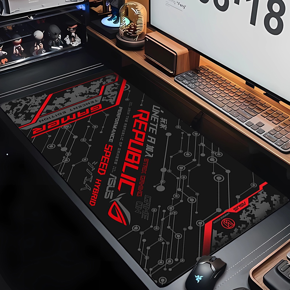 Asus Rog City Large Lock Edge Pad Computer Anime Mousepad 400x900 ...