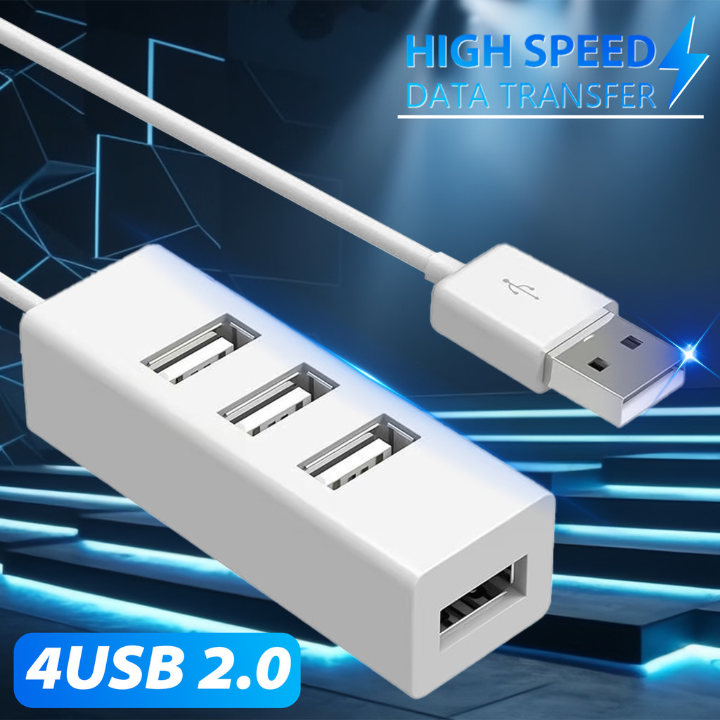 High Speed USB2.0 Power Adapter - Universal 4 Port Travel Multi USB ...