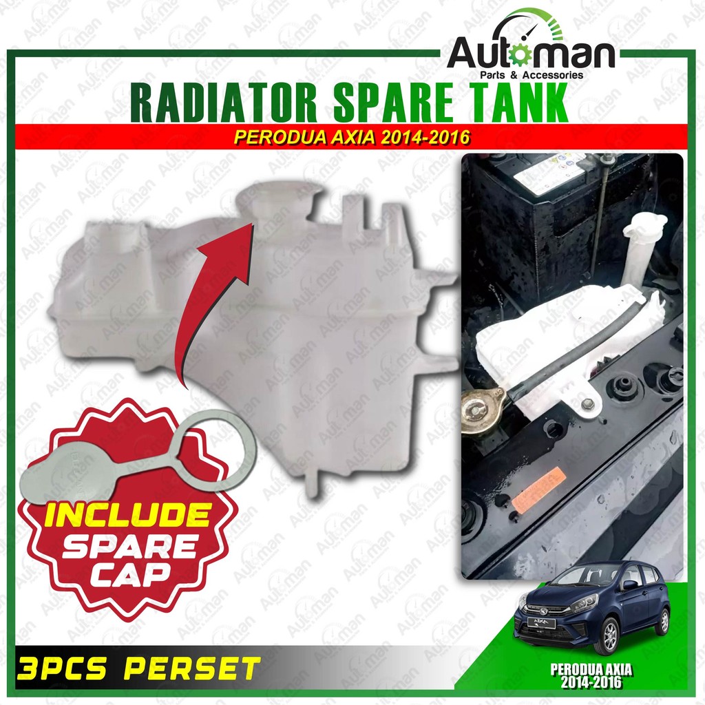 Radiator Water Spare Tank Second Perodua Axia 2014 - 2016 Bottle Jar ...