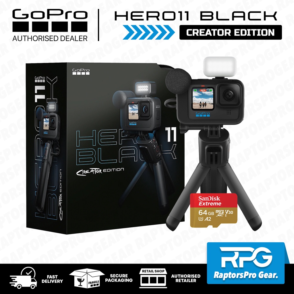GoPro HERO11 / HERO 11 Black 5.3K60 10-Bit Video 27MP Photos GP2 ...