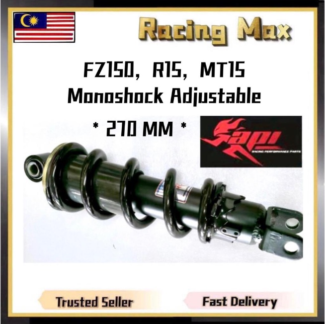 Yamaha FZ150 FZ150i FZ 150 150i MT15 MT 15 R15 Monoshock Adjustable Api ...