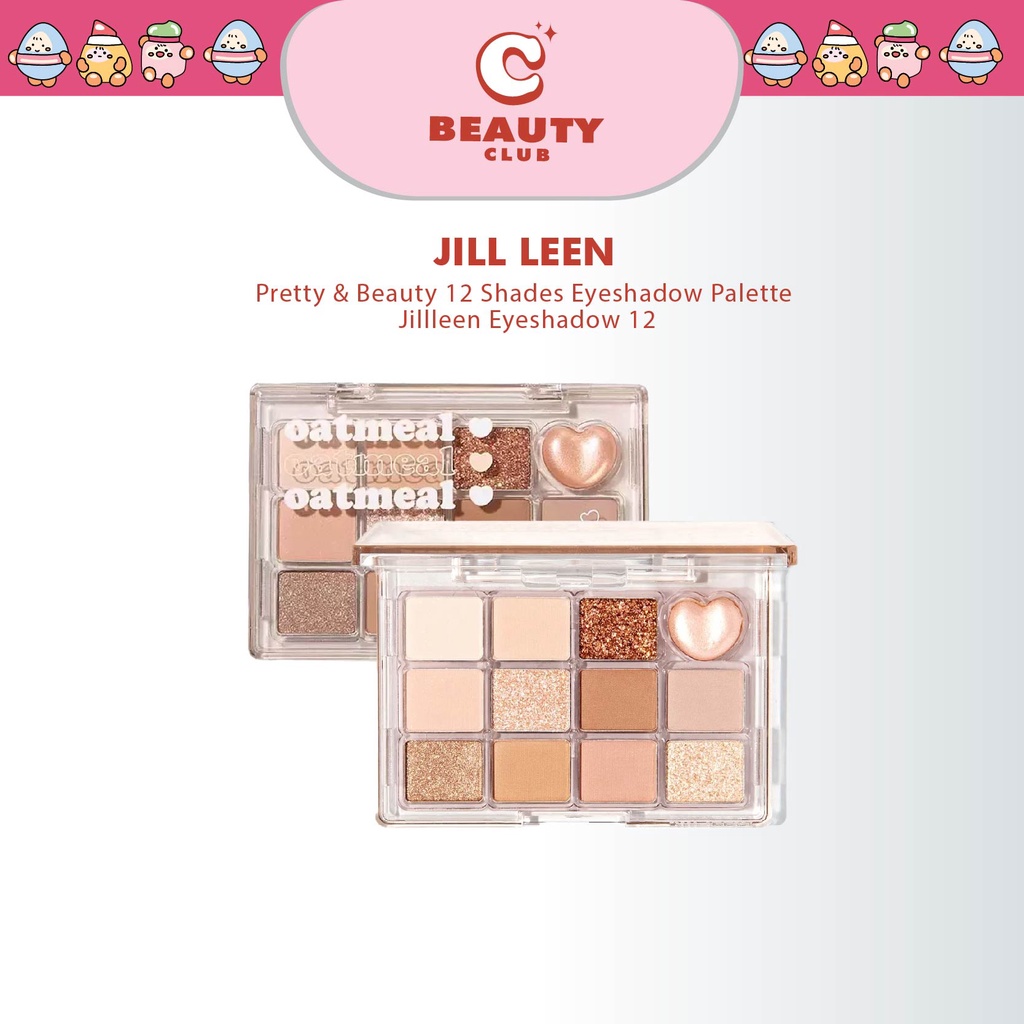 JILL LEEN Pretty & Beauty 12 Shades Eyeshadow Palette Jillleen 色哑光奶茶眼影盘 | Shopee Malaysia