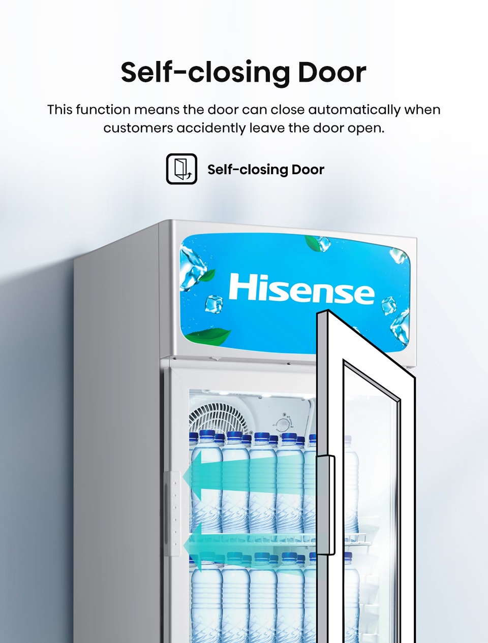 Hisense 320L Hollow Tempered Glass Showcase Chiller With Led Light Cake ...