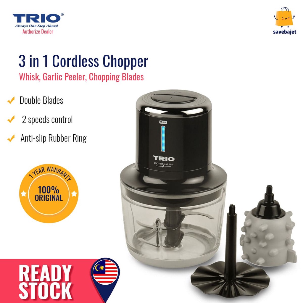 TRIO Cordless Rechargeable Chopper TRS-50C | Shopee Malaysia