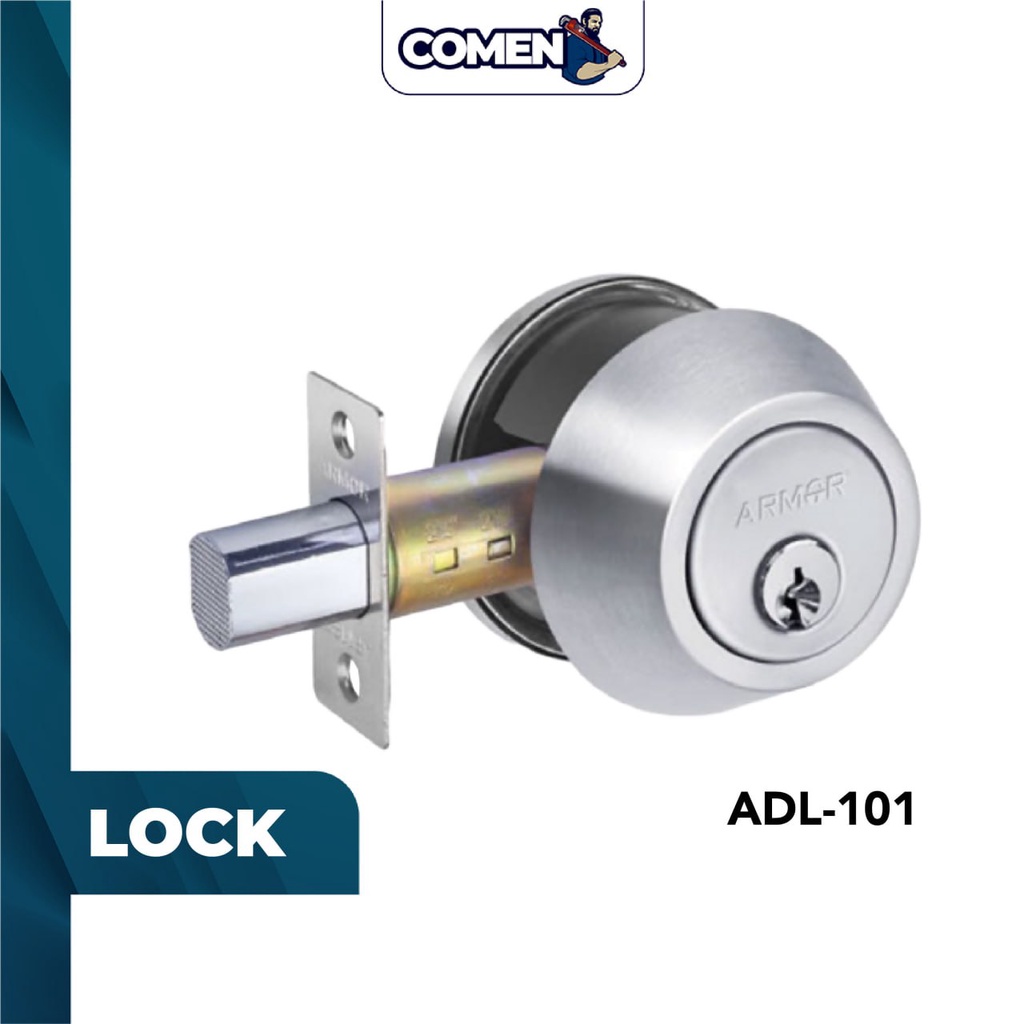 ARMOR Thumbturn & Key Single Deadbolt Lock ADL-101 SUS304 Stainless ...