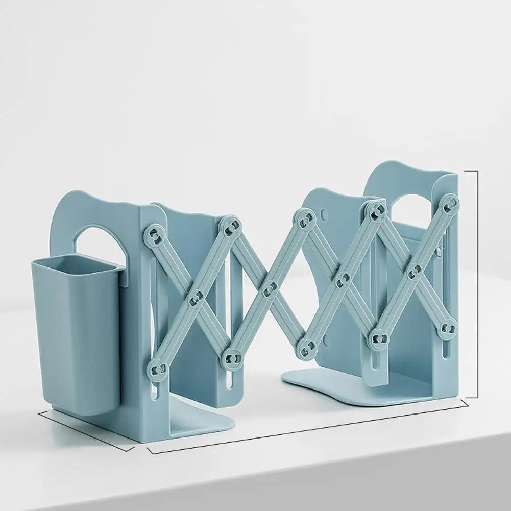 Retractable Bookends For Shelves Book Support Stand Set Adjustable ...