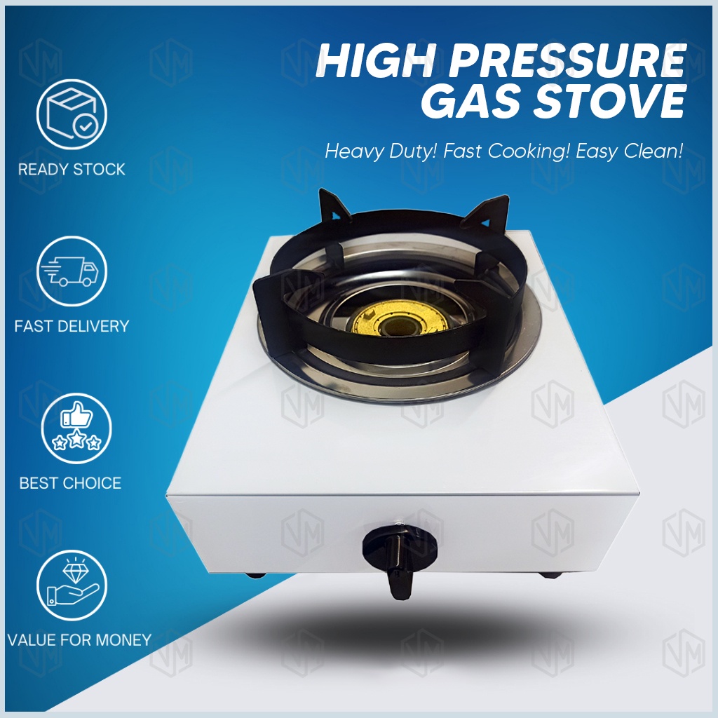 Heavy Duty Single Burner High Pressure Fast Cooking Dapur Gas Stove ...