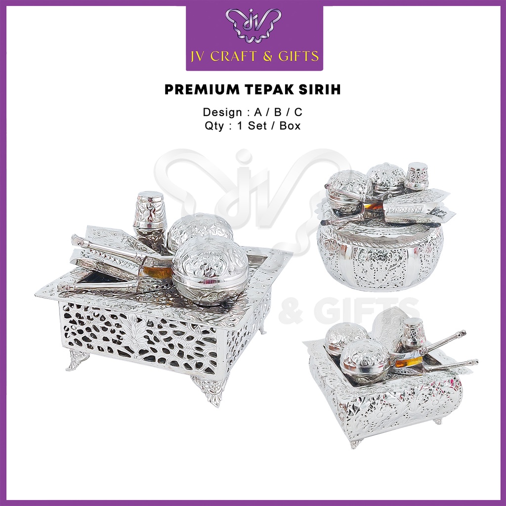 Premium Tepak Sirih Tembaga Bercorak | Tepak Tradisional Hiasan ...