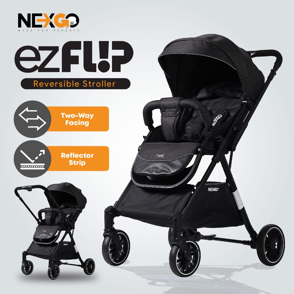 Nexgo Ez Flip Reversible Two Way Stroller Compact Lightweight Newborn Baby Stroller Travel ...