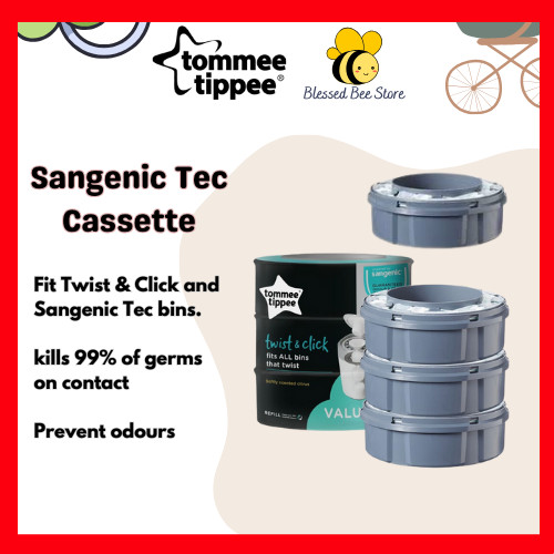 Tommee Tippee Sangenic Bin Cassette Sangenic Tec Refill Nappy Bin ...