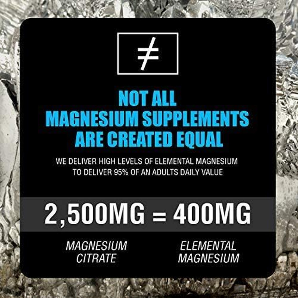 Airboy Magnesium Citrate 400 mg - High Potency Elemental Magnesium ...