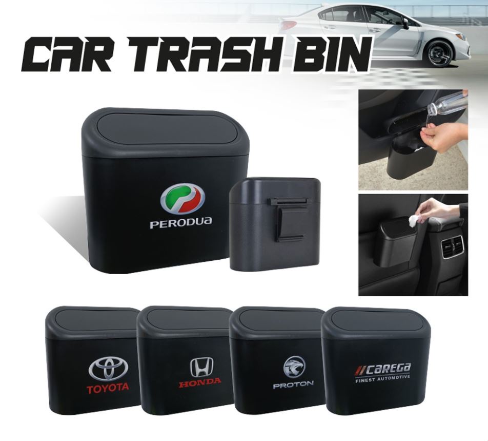 Car Dustbin Box Trash Bin Car Rubbish Bin Garbage Small Dustbin Mini ...