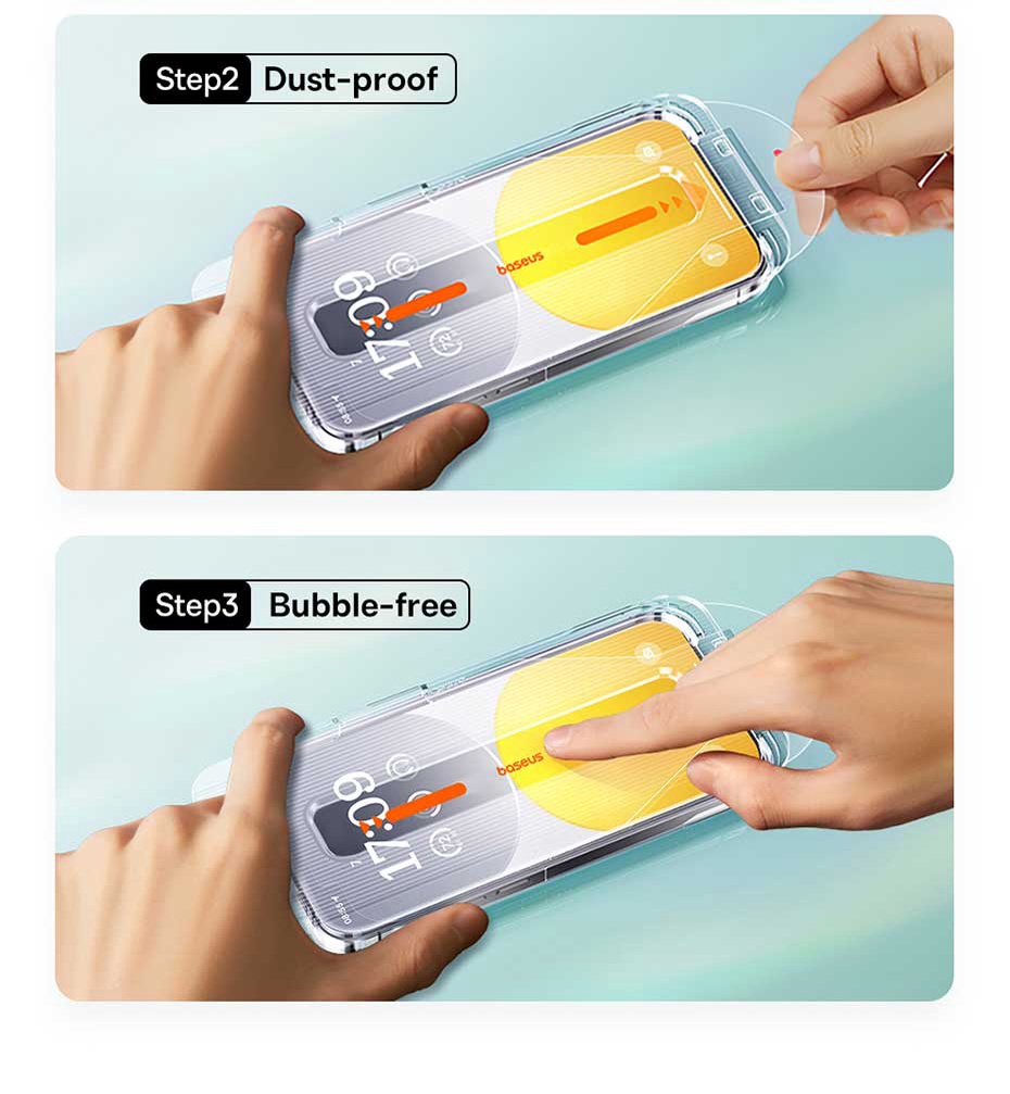 Baseus Crystal Series Full-Coverage Privacy Protection Tempered Glass ...