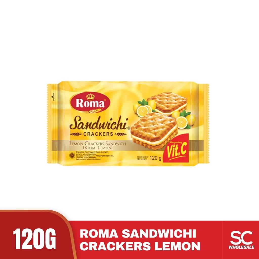 Roma Crackers Sandwich Lemon 120g | Shopee Malaysia