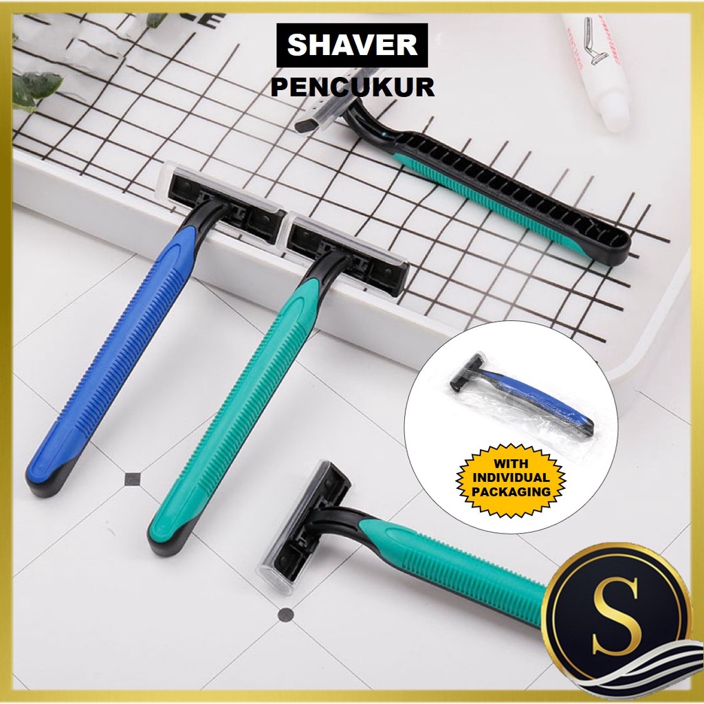 Shavers Twin Blade Pisau Cukur Pencukur Wanita Pencukur Lelaki Shaver ...