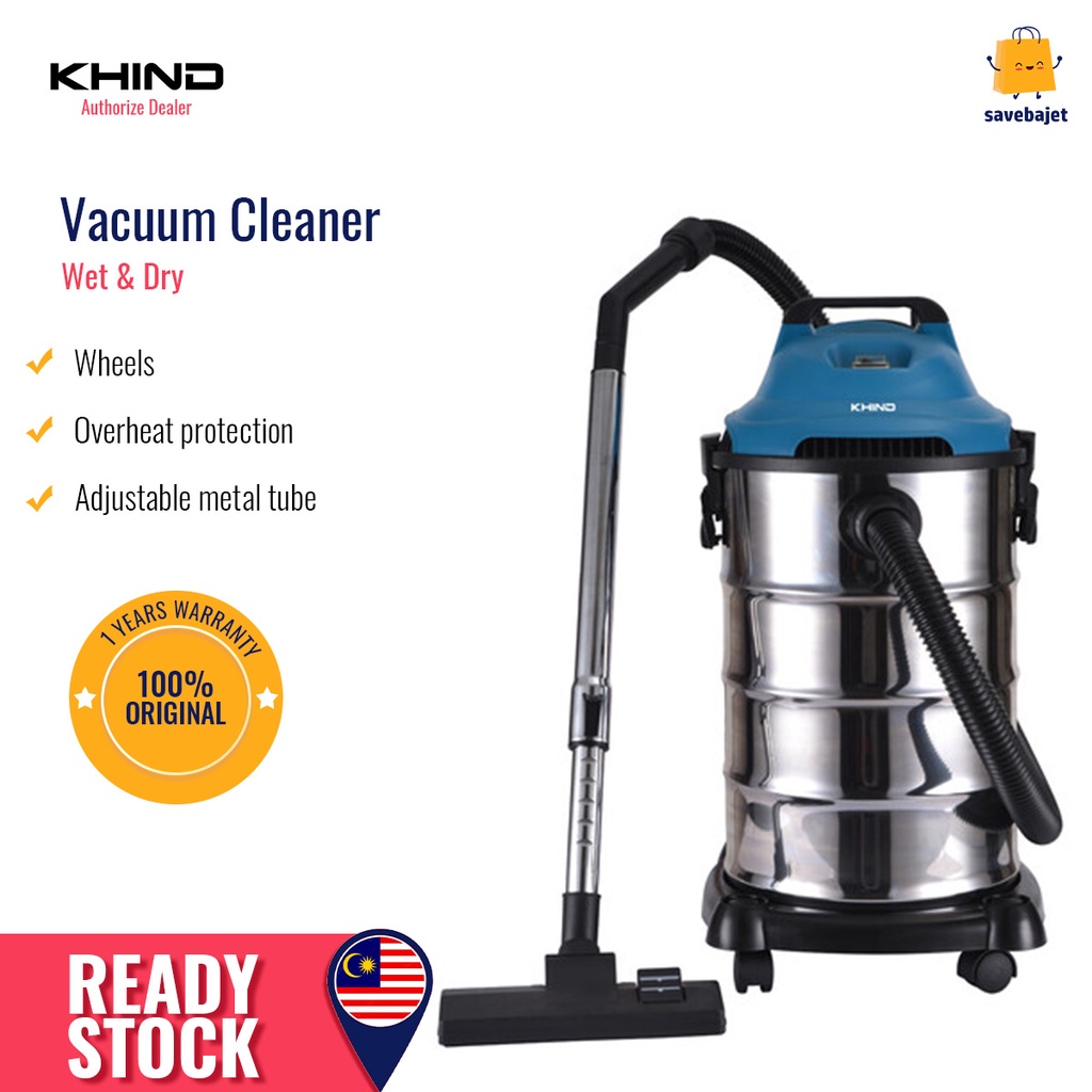 KHIND Pembersih Hampagas Wet & Dry Vacuum Cleaner VC3699S | Shopee Malaysia