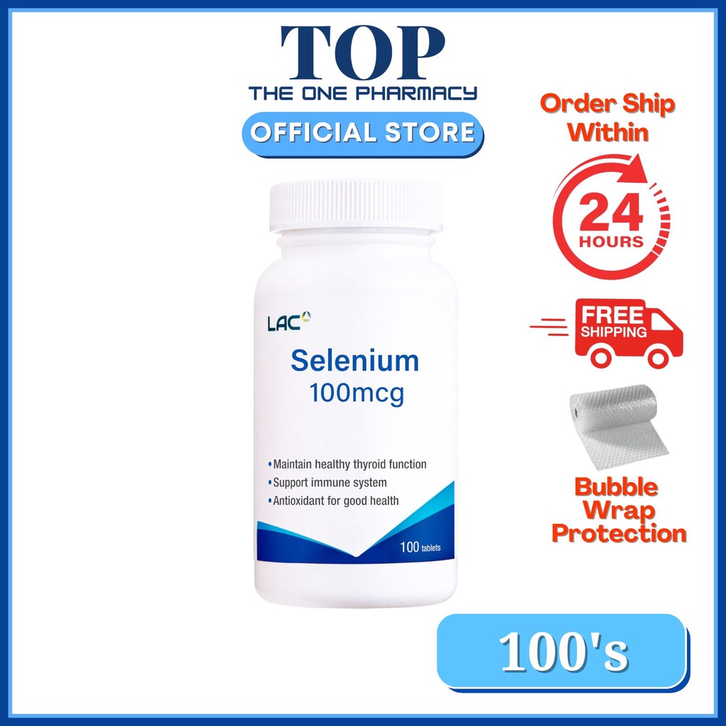 LAC Selenium 100mcg (100 Tablets) | Shopee Malaysia