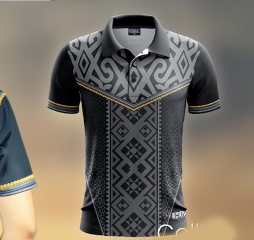 T-shirt KDMR Edition (D'Oitom) Jersey Corak Etnik Borneo Round Neck ...