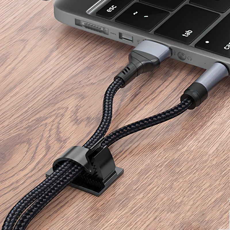 Car Data Cable Organizers Clamp Hook / Table Desk Wire Protector ...